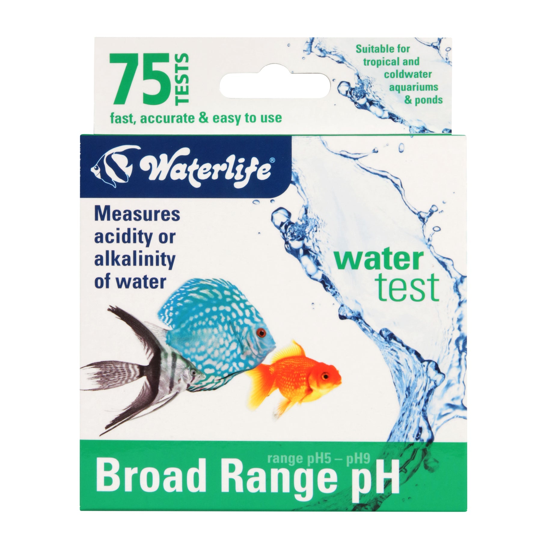 WaterLife Broad Range pH Water Test